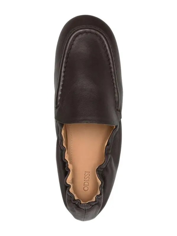 ODISSI Juno Leather Loafers - Brown