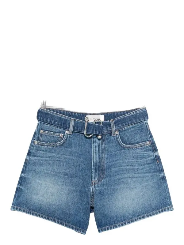 Sportmax Denim Cotton Shorts - Blue