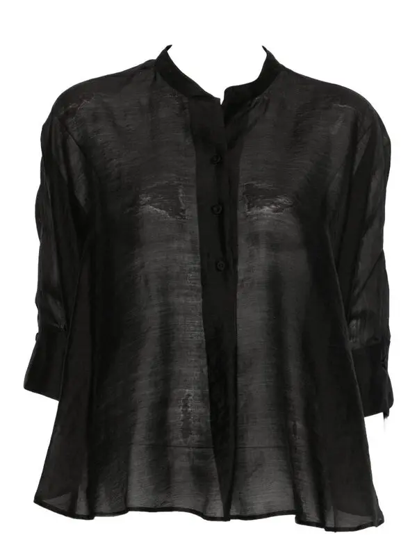 TRAME AUREE Long-sleeves Blouse - Black