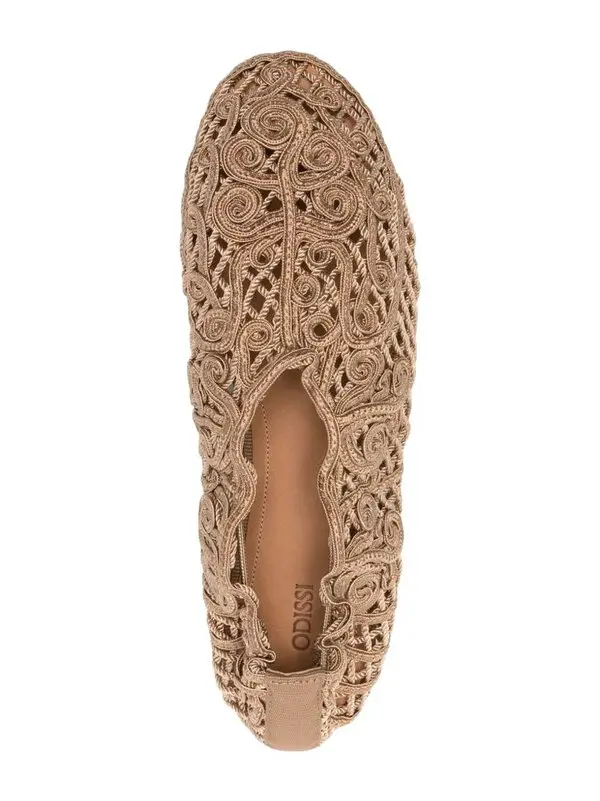 ODISSI Iris Ballet Flats - Beige