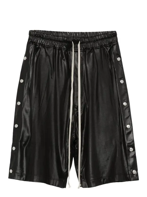 Rick Owens Buttoned Drawstring Shorts - Black