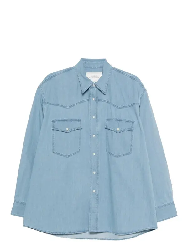 Studio Nicholson Cotton Denim Shirt - Blue