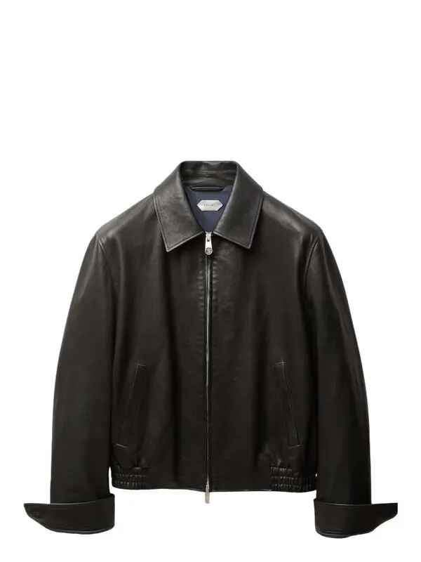 Versace Leather Jacket - Black