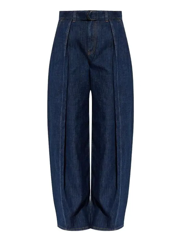 Loewe Belted Wide-leg Denim Jeans - Blue