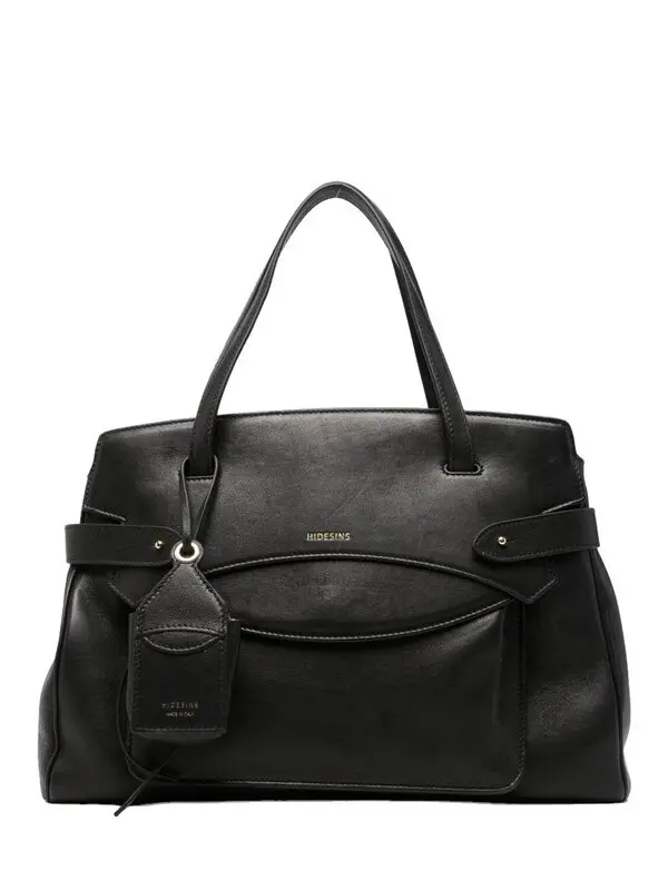 HIDESINS Lullaby Medium Leather Tote - Black