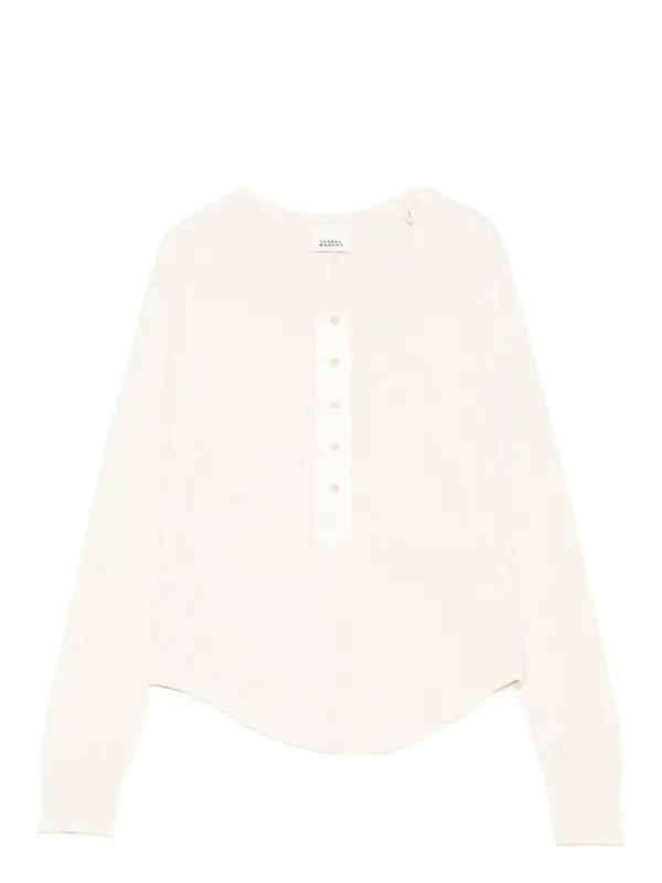 Isabel Marant Talicia Silk Sweater - Beige