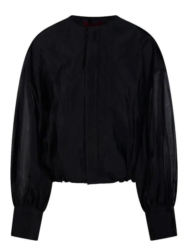 THE LATEST Crewneck Blouse - Black