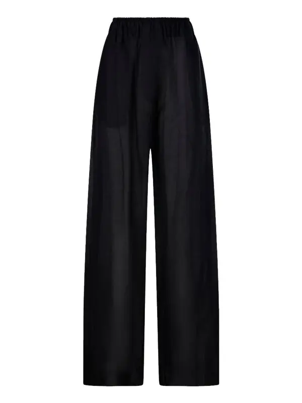 THE LATEST Wide-leg Trousers - Black
