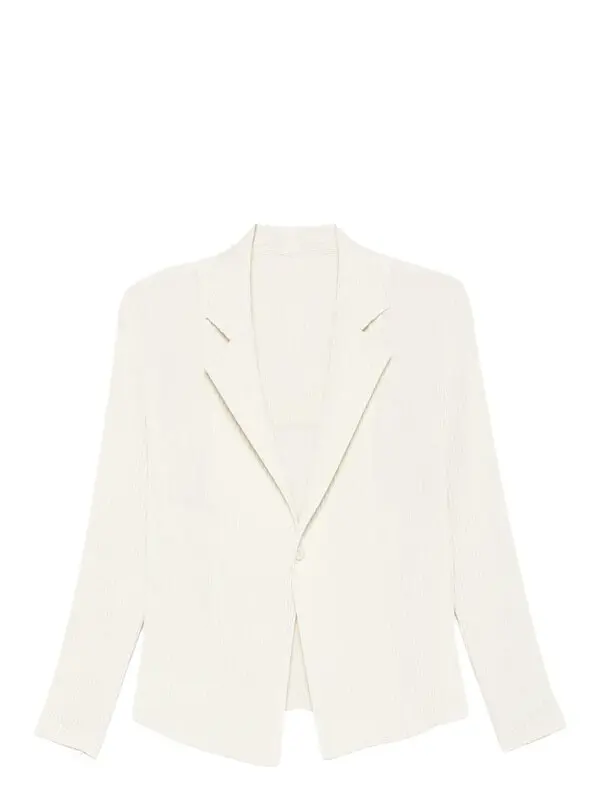 Issey Miyake Single-breasted Jacket - White