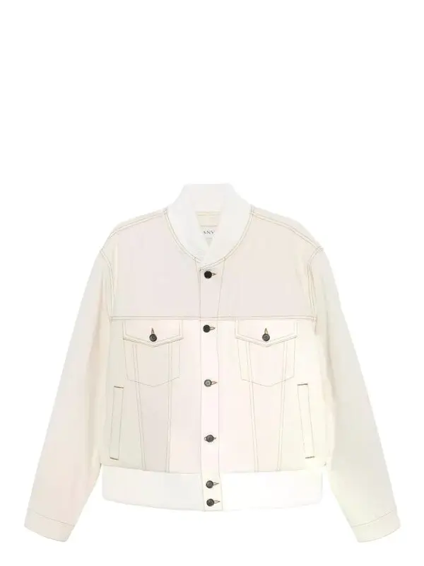 LANVIN Button-up Bomber Jacket - Neutrals