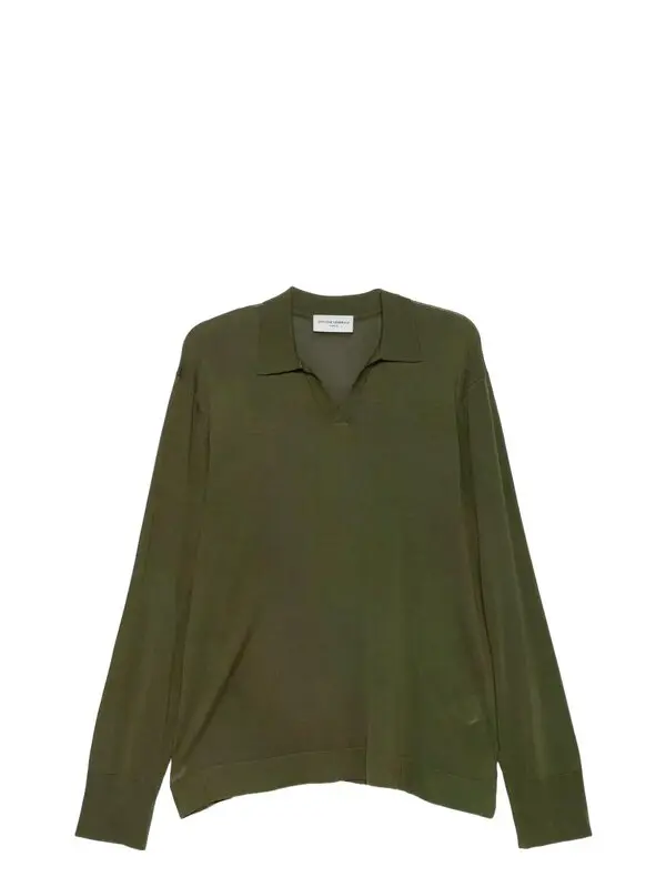 Officine Générale Simone V-neck Sweatshirt - Green