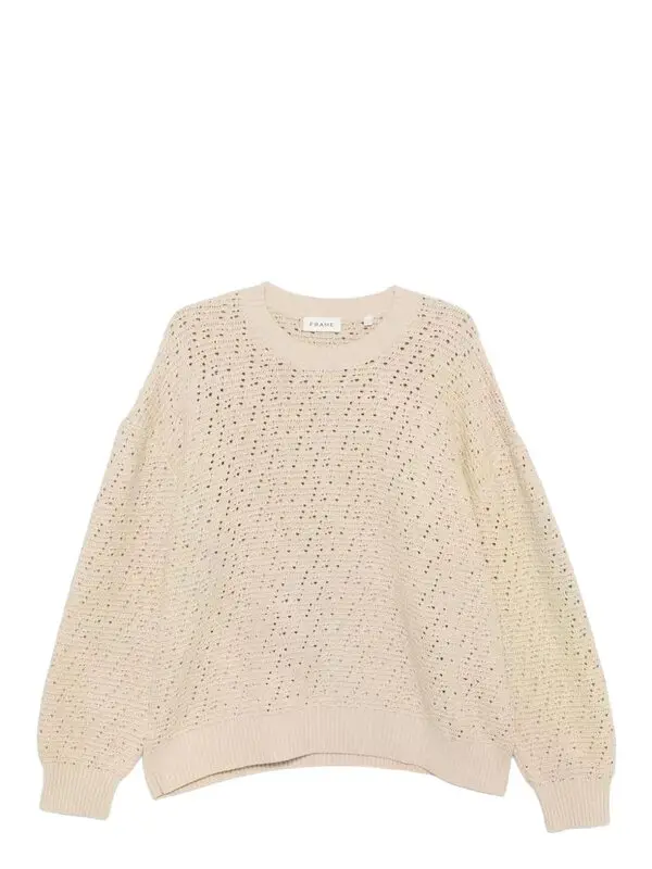 FRAME Openwork Sweater - Neutrals