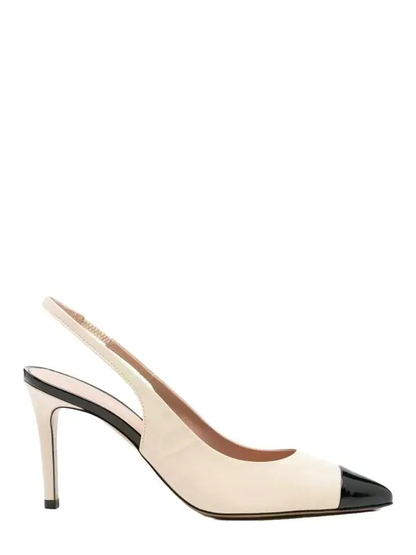 Roberto Festa Cap-toe Slingback Sandals - Neutrals