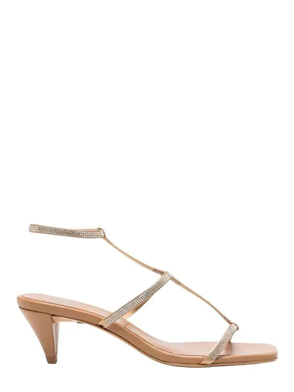 PEDRO GARCIA Embellished Strap Sandals - Neutrals