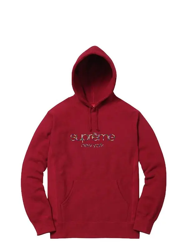 Supreme Classic Logo Hoodie - Cardinal