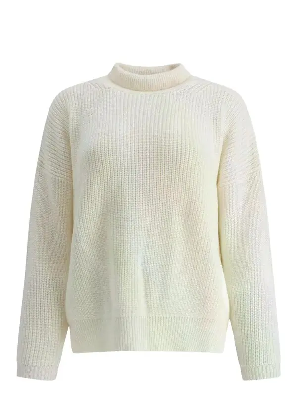 RAKKI Jolie Ribbed Turtleneck Sweater - Neutrals
