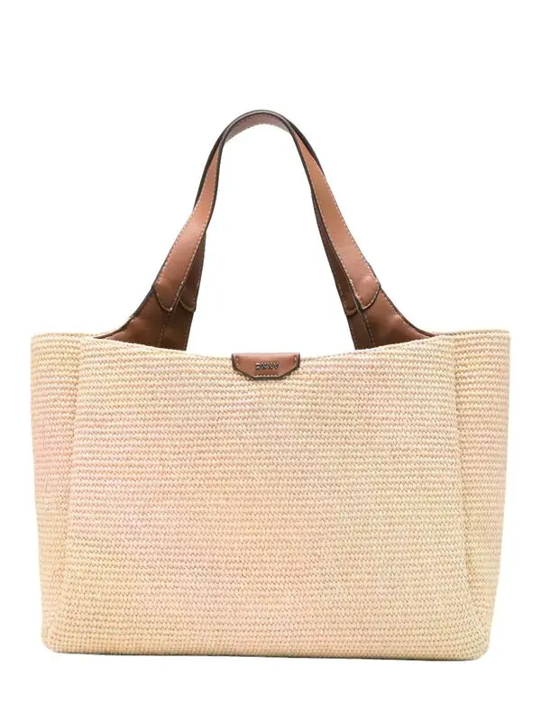 Dkny Willa Woven Tote Bag - Neutrals