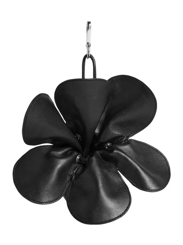 Simone Rocha Flower-detail Bag Charm - Black