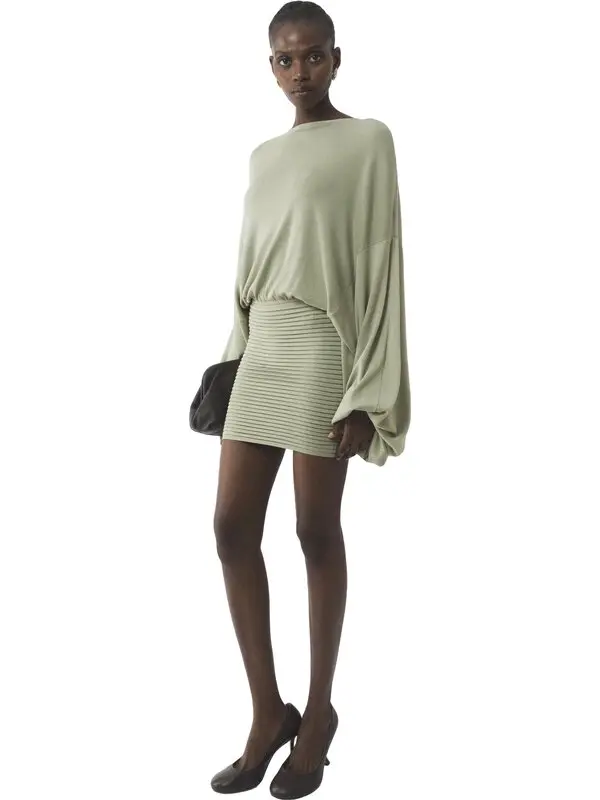 Arakii Mist Mini Dress - Light Green
