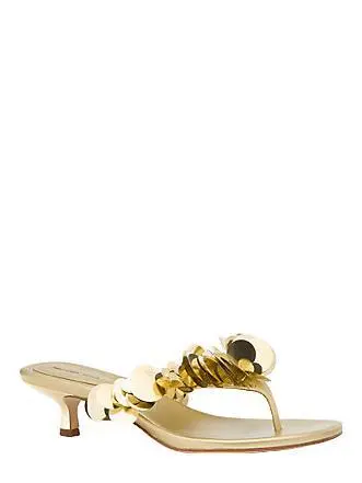 Michael Kors Loretta Metallic Sandal - Gold