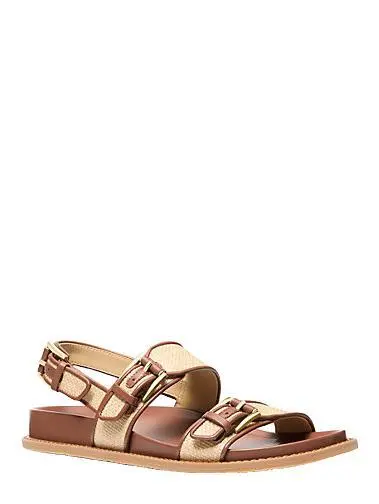 Michael Kors Nia Woven Sandals - Brown