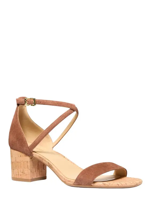Michael Kors Serena Flex Suede Sandal - Brown