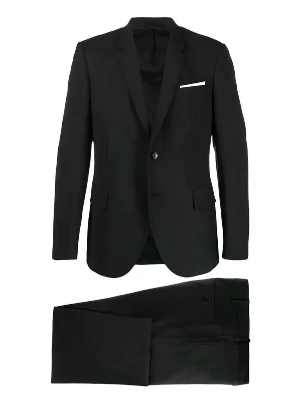 Neil Barrett Single-breasted Two-piece Suit - Black