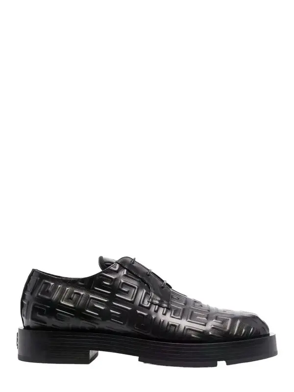 Givenchy 4g-motif Lace-up Derby Shoes - Black