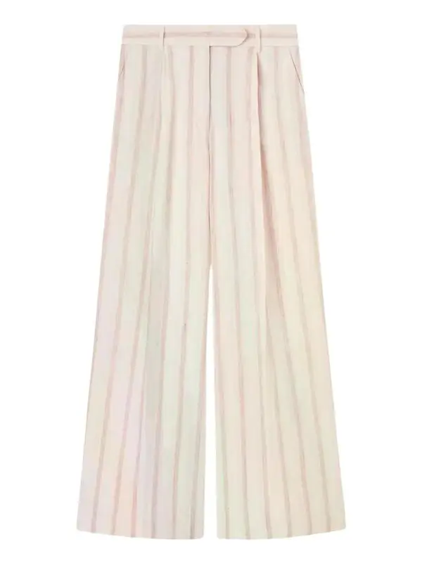Fedeli Carlo Striped Trousers - White