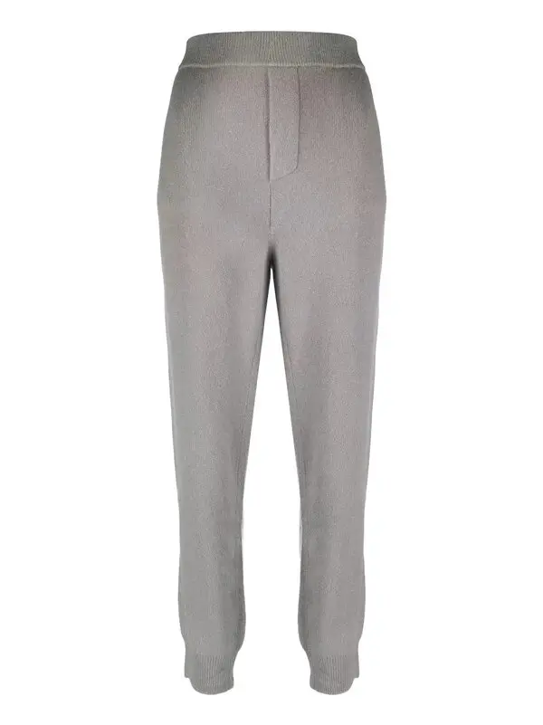 Dsquared2 Logo Embroidered Knitted Track Pants - Grey