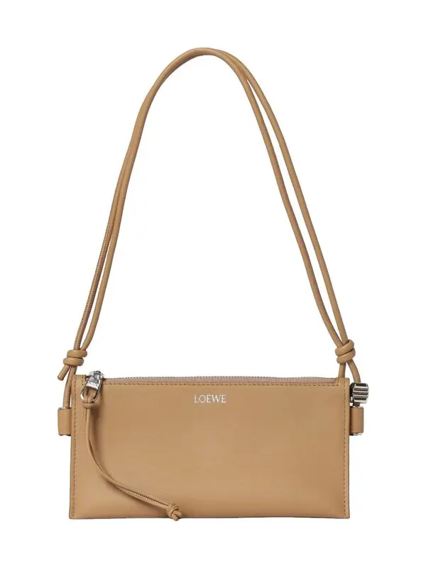 Loewe Joya Nappa Pouch - Brown