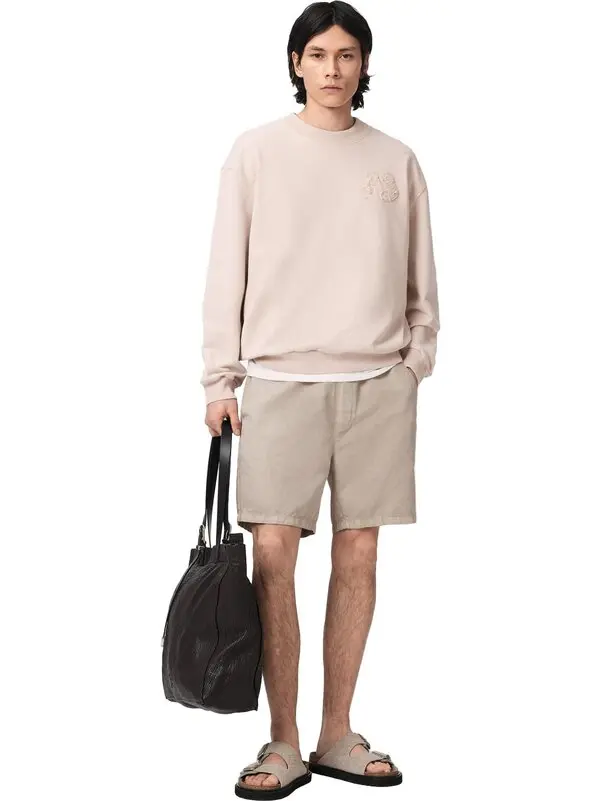 ALLSAINTS Insignia Crew Neck Sweatshirt - Pink