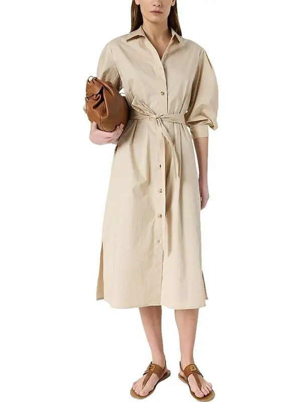 Gerard Darel Ralia Belted Shirtdress - Natural