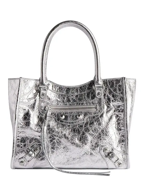 Balenciaga Le City Mini Tote Bag - Silver