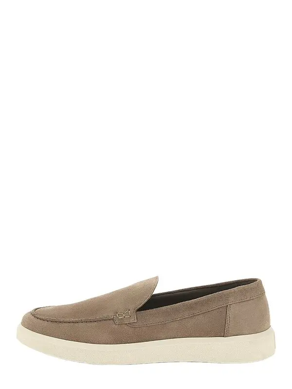 Boggi Milano Suede Leather Loafer Sneakers - Beige