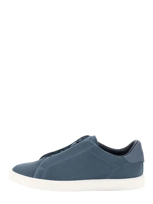 Boggi Milano Suede Leather Sneakers - Air-blue