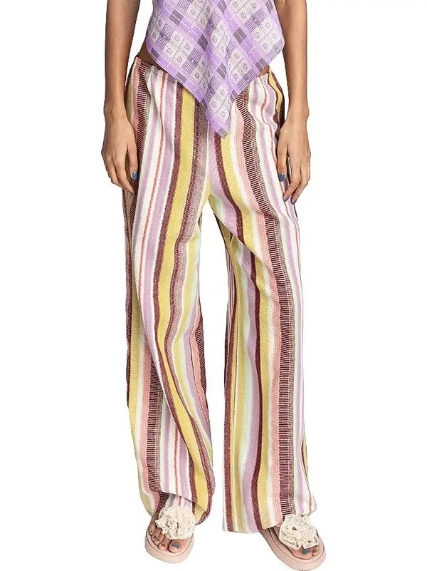 Anna Sui Mesa Stripe Pants - Sunset Multi