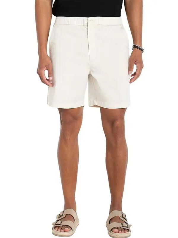 LIVERPOOL Pull-on Chino Shorts - Parchment