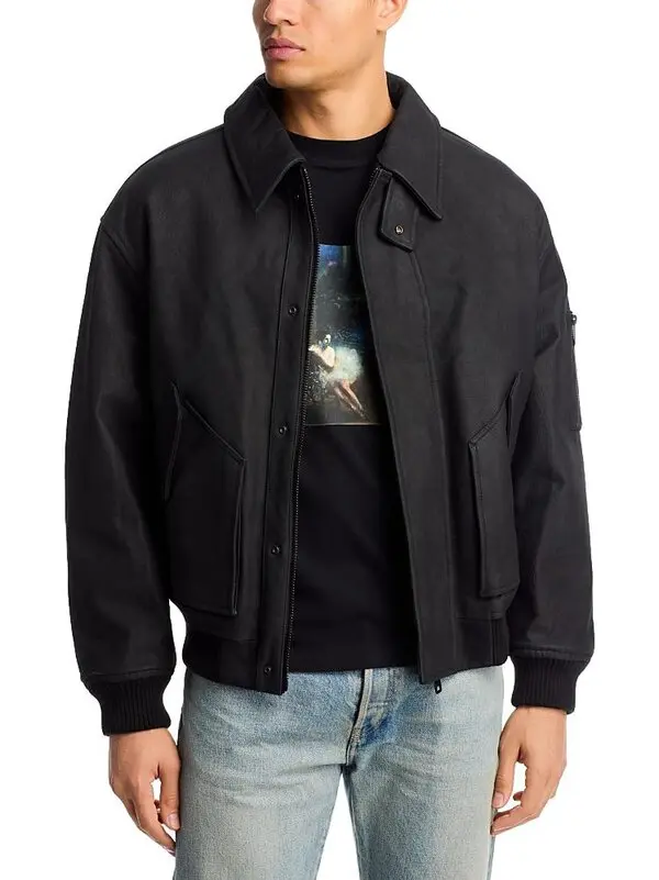 Hugo Lardin Leather Jacket - Black