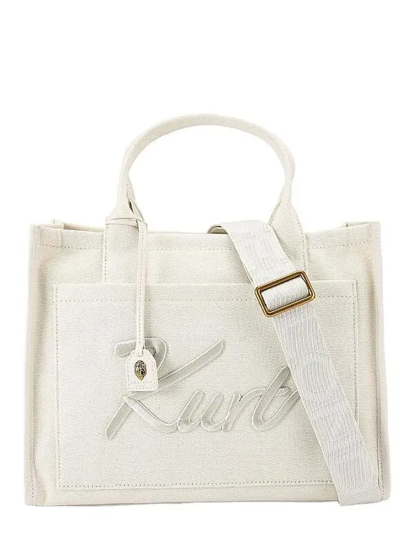 Kurt Geiger Kurt Canvas Tote - White