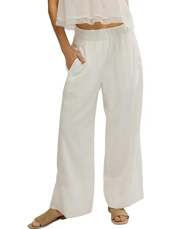 Free People Days End Pull-on Pants - Clean Ivory