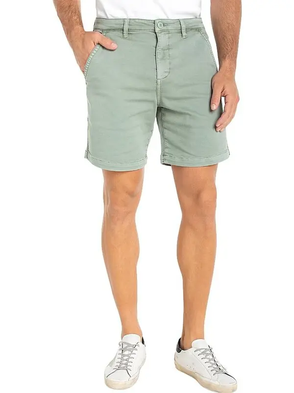 LIVERPOOL Knit Denim Shorts - Sage Green