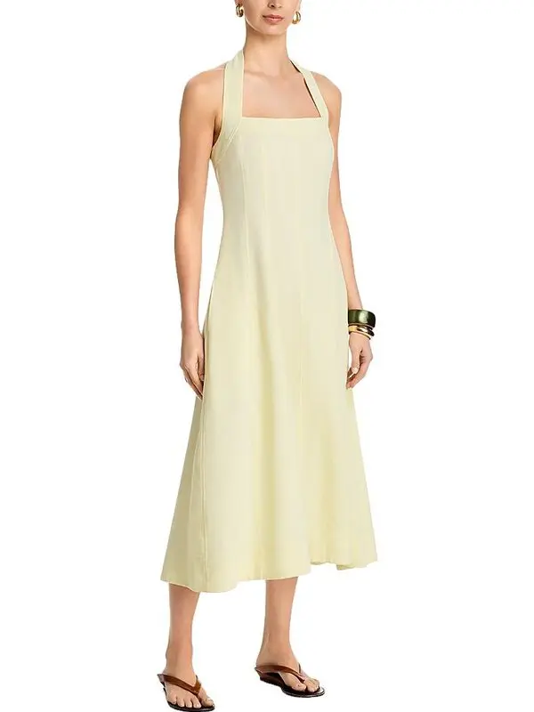 A.L.C. Elinor Halter Dress - Light Canary