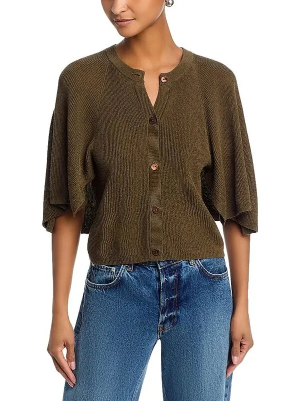 FRAME The Flounce Sweater - Military Green