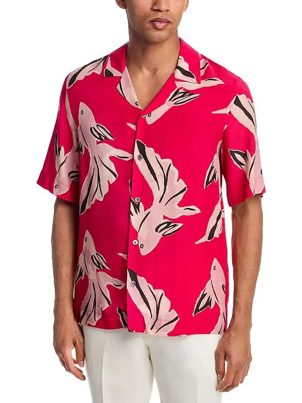 Paul Smith Tropical Fish Shirt - Fuchsia