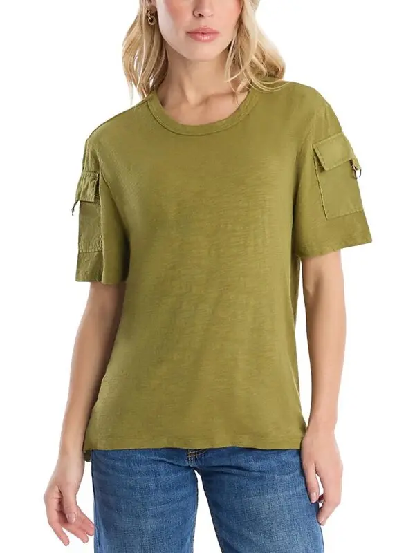 Wilt Short Sleeve Hi-lo Tee With Cargo Pockets - Moss