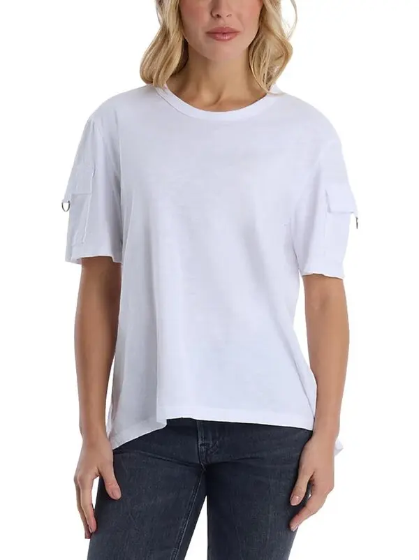 WILT CLOTHING Short Sleeve Hi-lo Tee - White