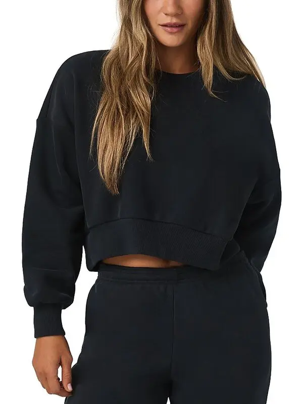 Vuori Restore Mini Crewneck Sweatshirt - Washed Black