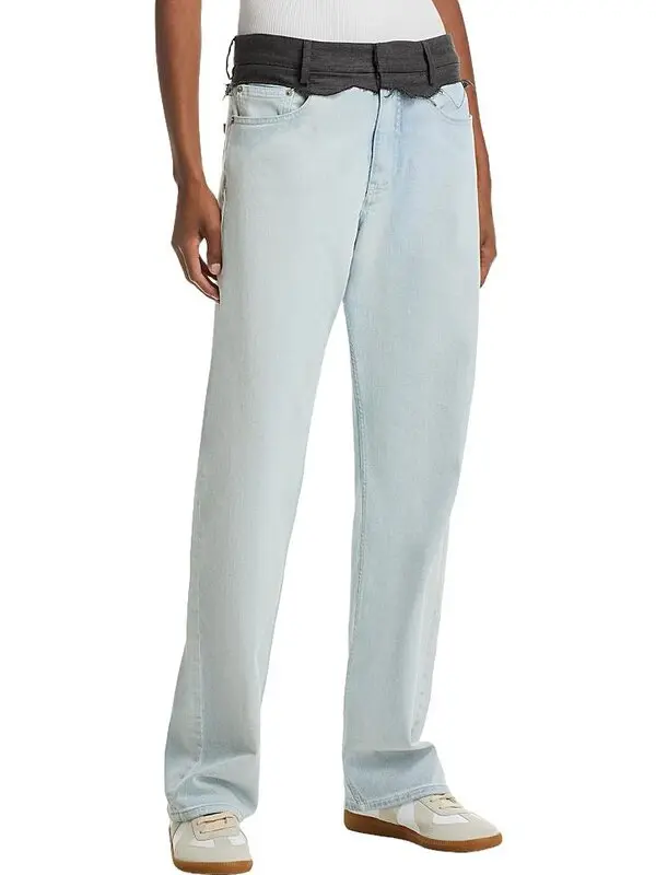 MAISON MARGIELA High-rise Straight Jeans - Light/blue