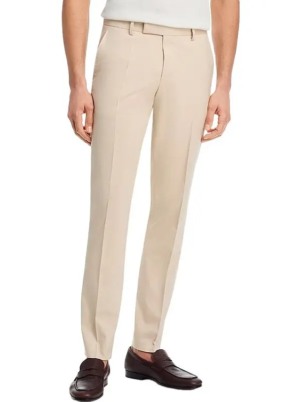 BOSS Extra Slim Fit Suit Pants - Open Beige